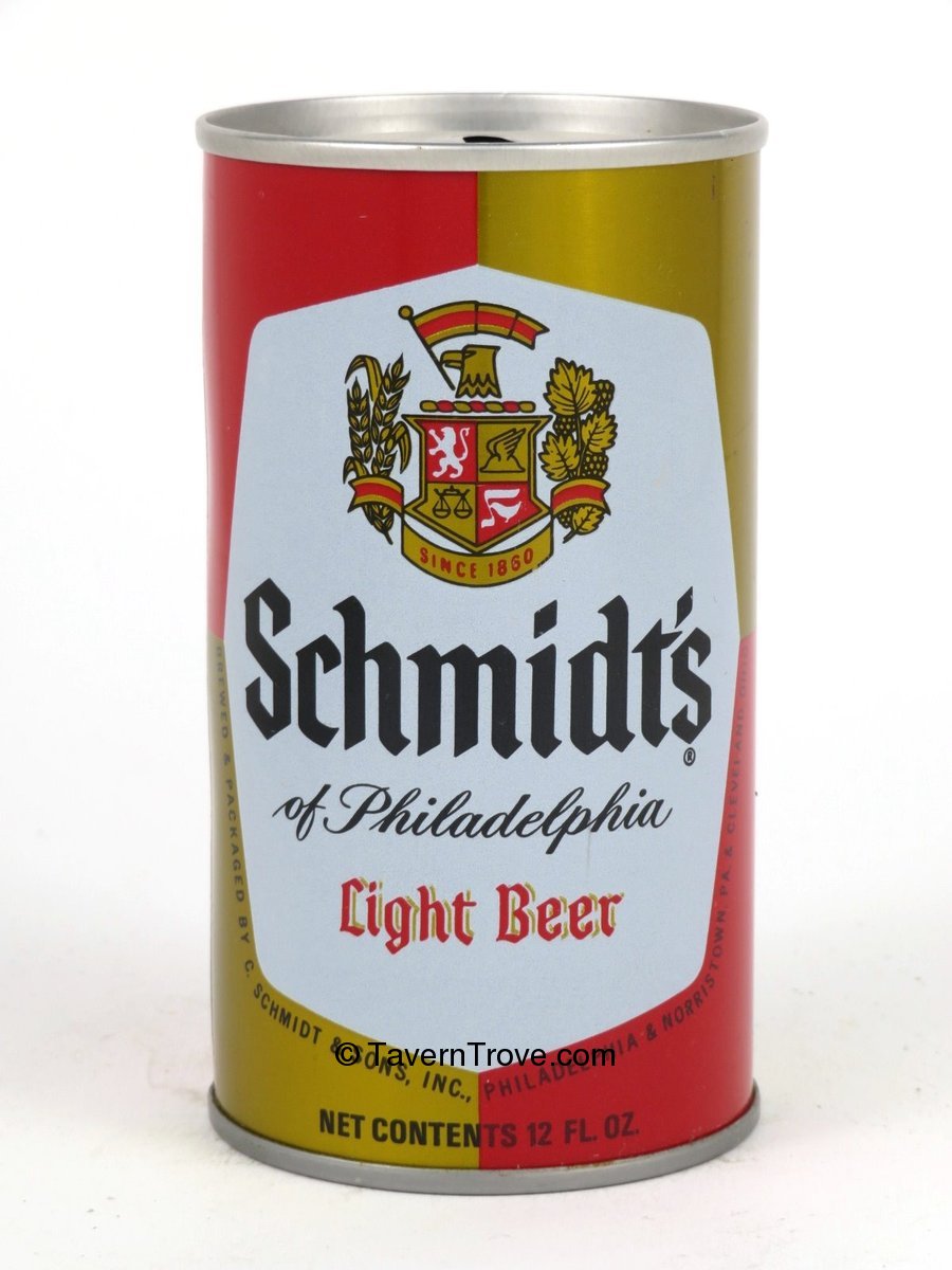 Item #1576 1971 Schmidt's of Philadelphia Light Beer Tab Top Can T122-27.1