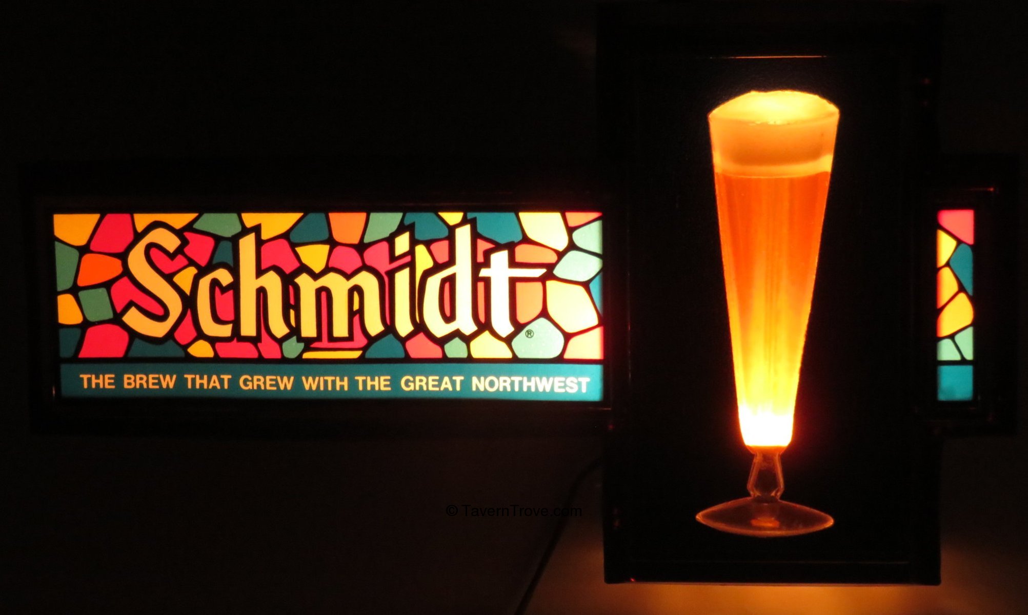 Item #95353 1977 Schmidt Beer "Pilsener Bubbler" Cash Register Light Sign