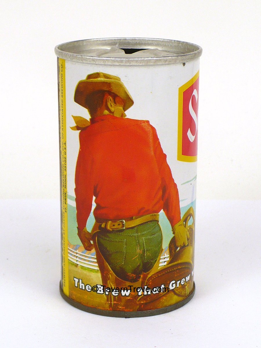 Item #27538 1967 Schmidt Beer (Cowboys at Rodeo) Tab Top Can SCH4/13