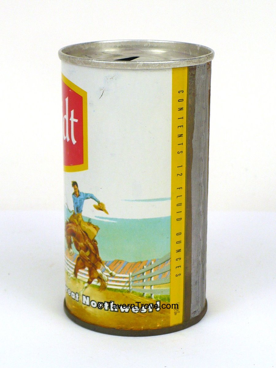 Item #27538 1967 Schmidt Beer (Cowboys at Rodeo) Tab Top Can SCH4/13