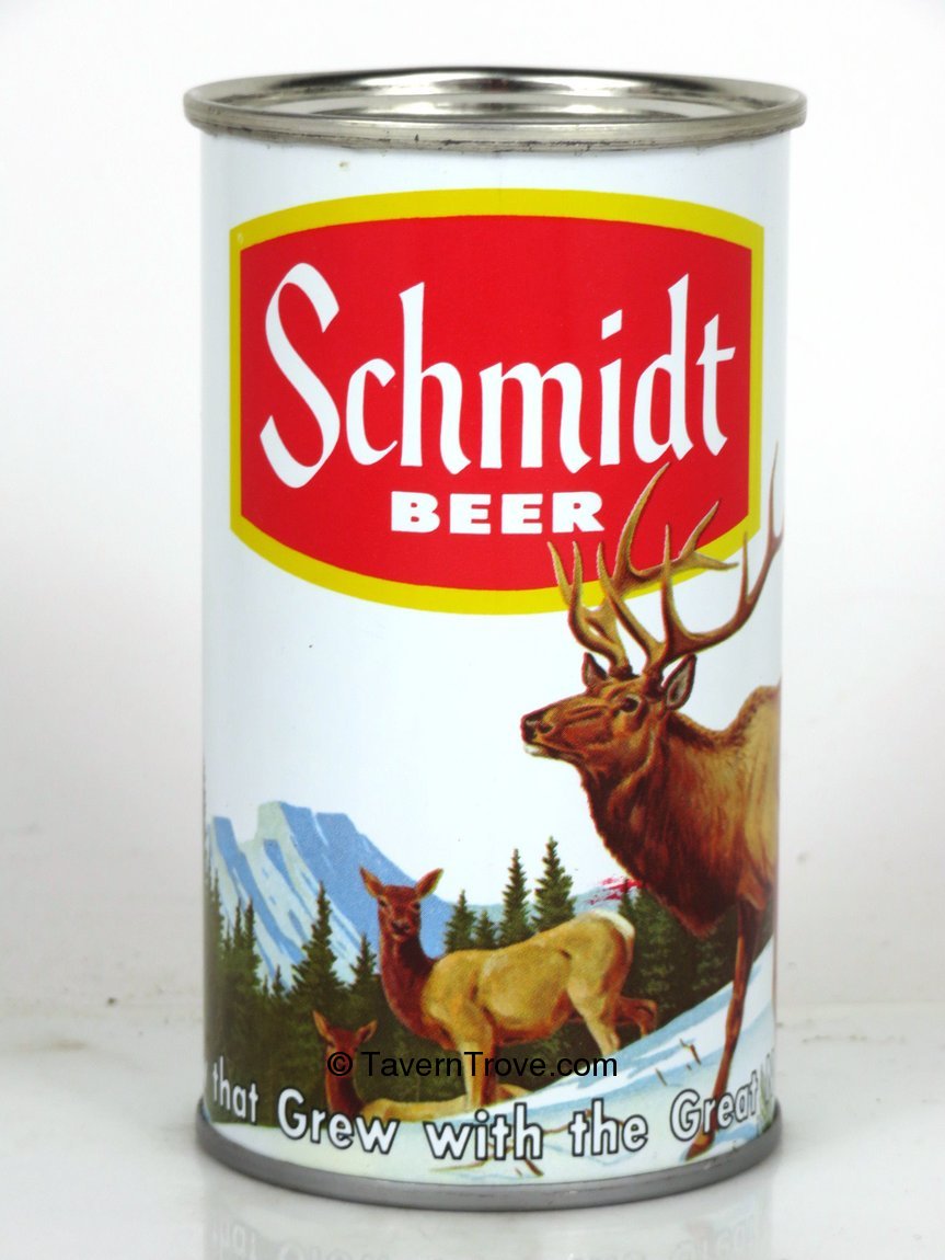 Item #32655 1965 Schmidt Beer (Elk) Tab Top Can SCH3a/17f