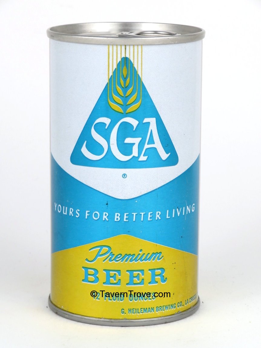 Item #86853 1971 SGA Premium Beer Tab Top Can T124-11