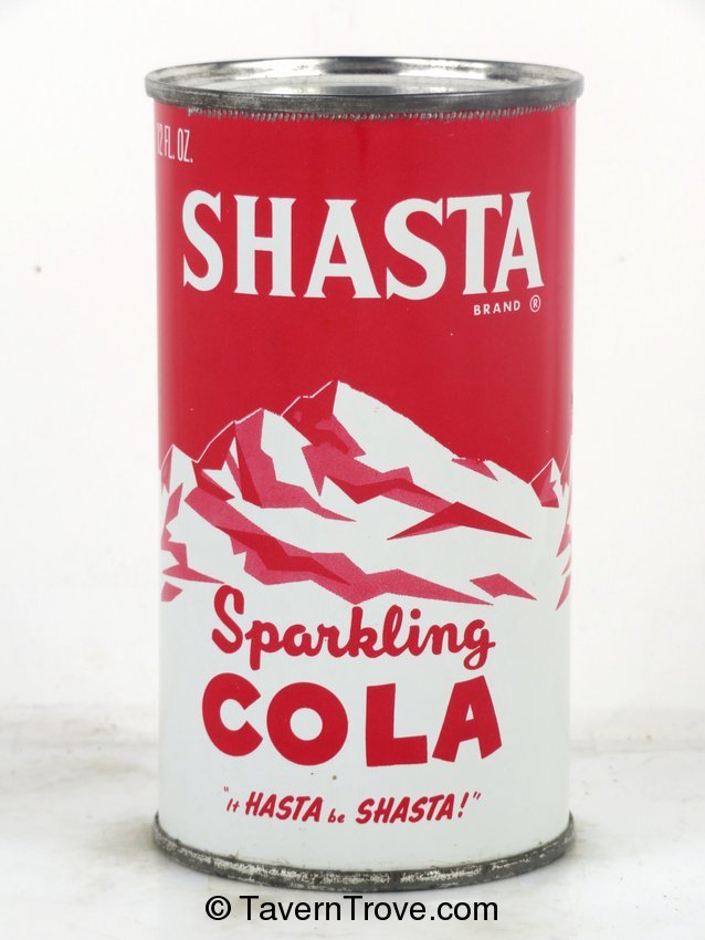 Item #97119 1963 Shasta Cola (2-color) San Francisco, California Flat ...