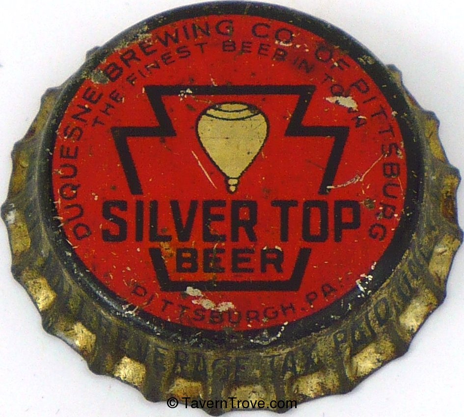 Item #23282 1937 Silver Top Beer ~PA Tax Bottle Cap