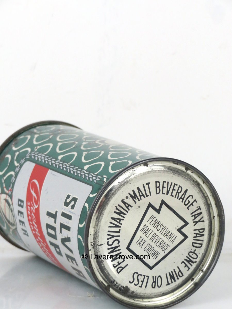 Item #96804 1952 Silver Top Beer Flat Top Can 134-22.2