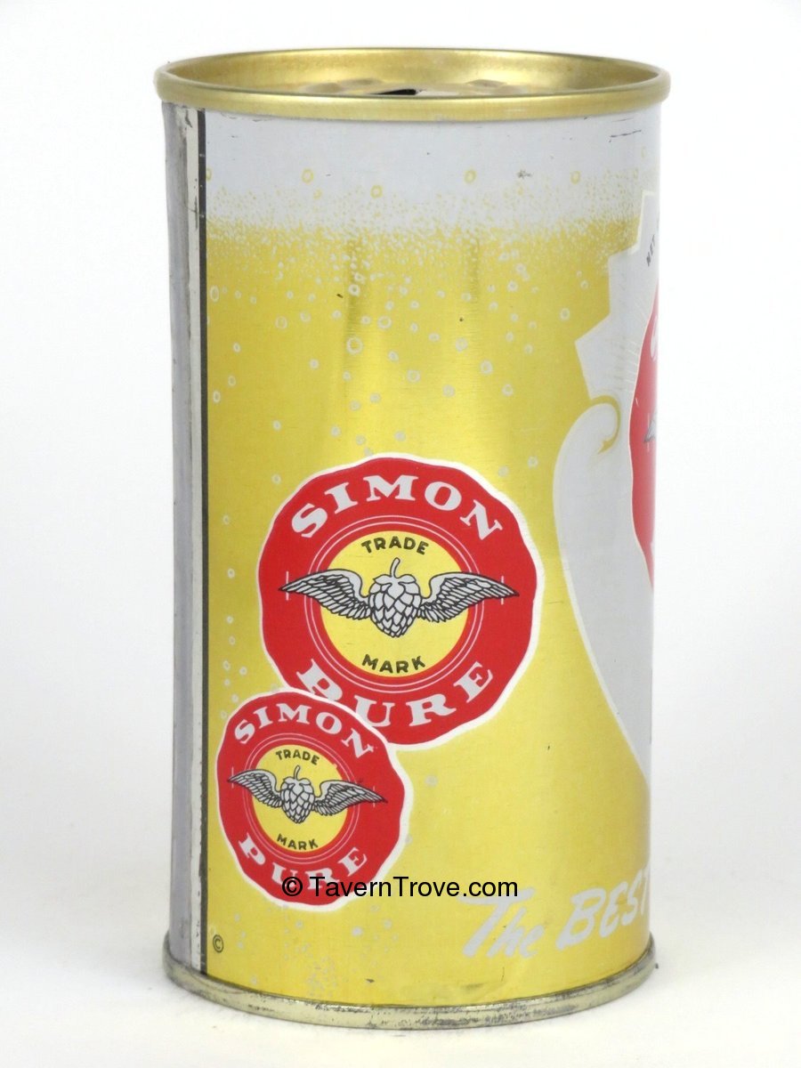 Item #28481 1965 Simon Pure Beer Tab Top Can T125-02
