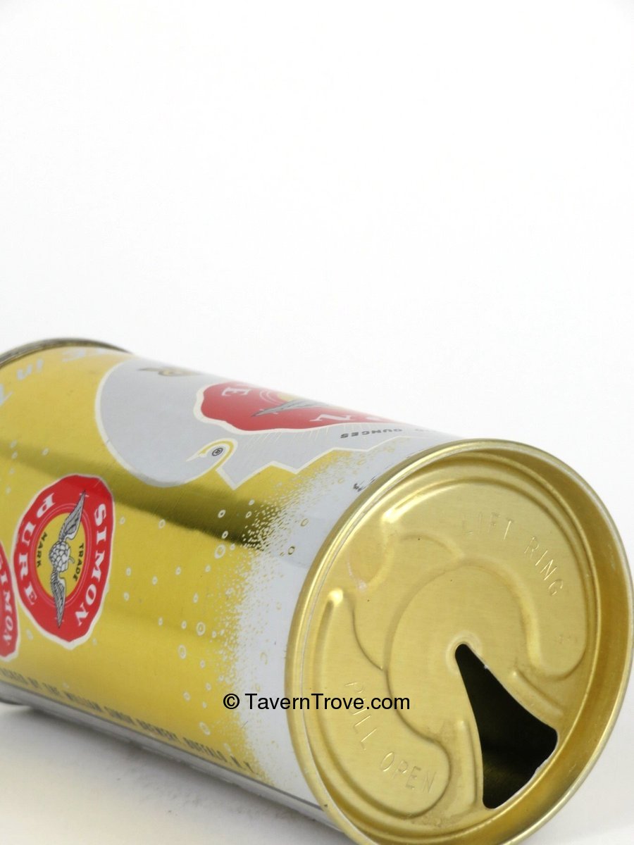 Item #28481 1965 Simon Pure Beer Tab Top Can T125-02
