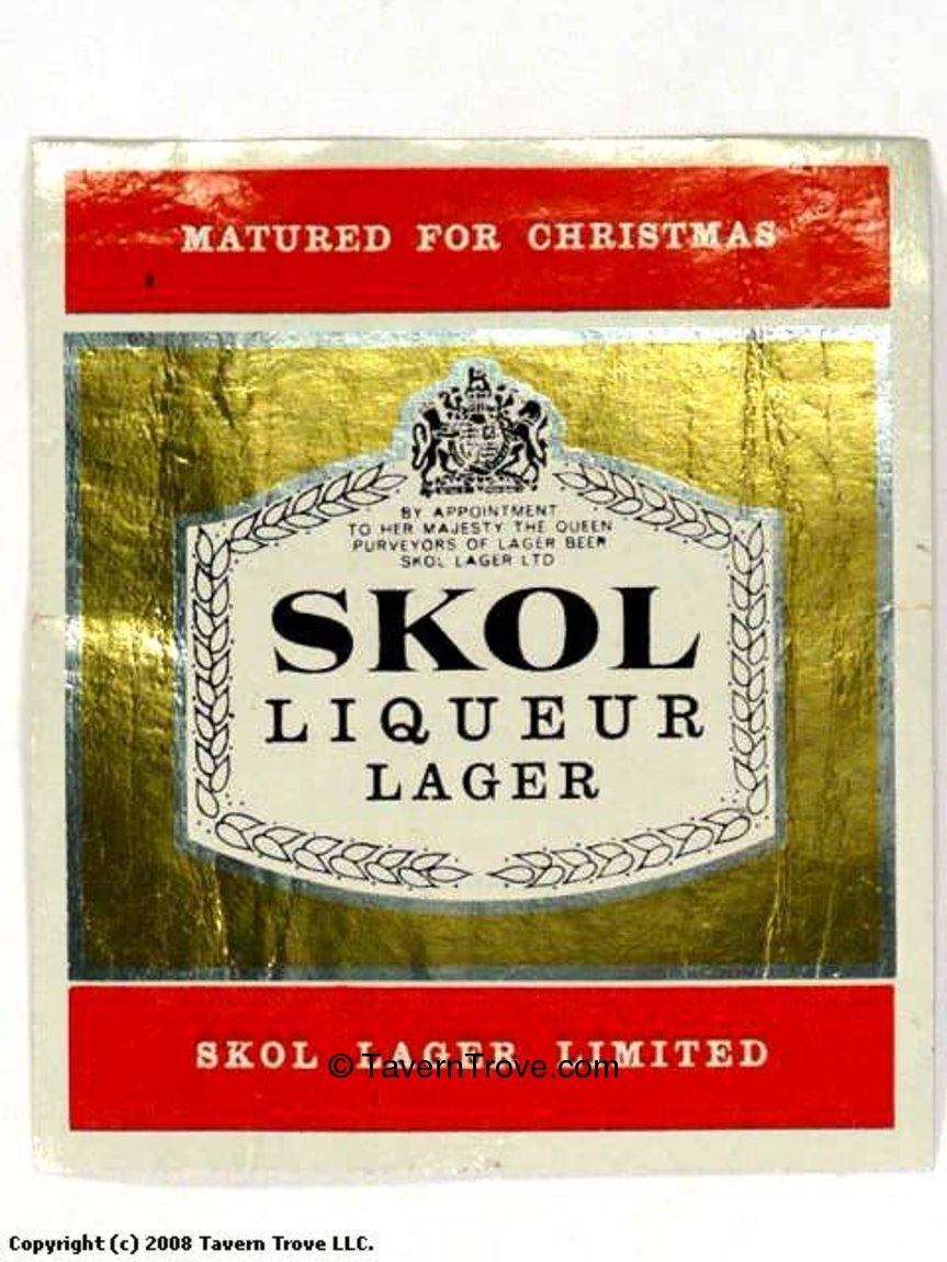 Item #45250 1951 Skol Liqueur Lager Label