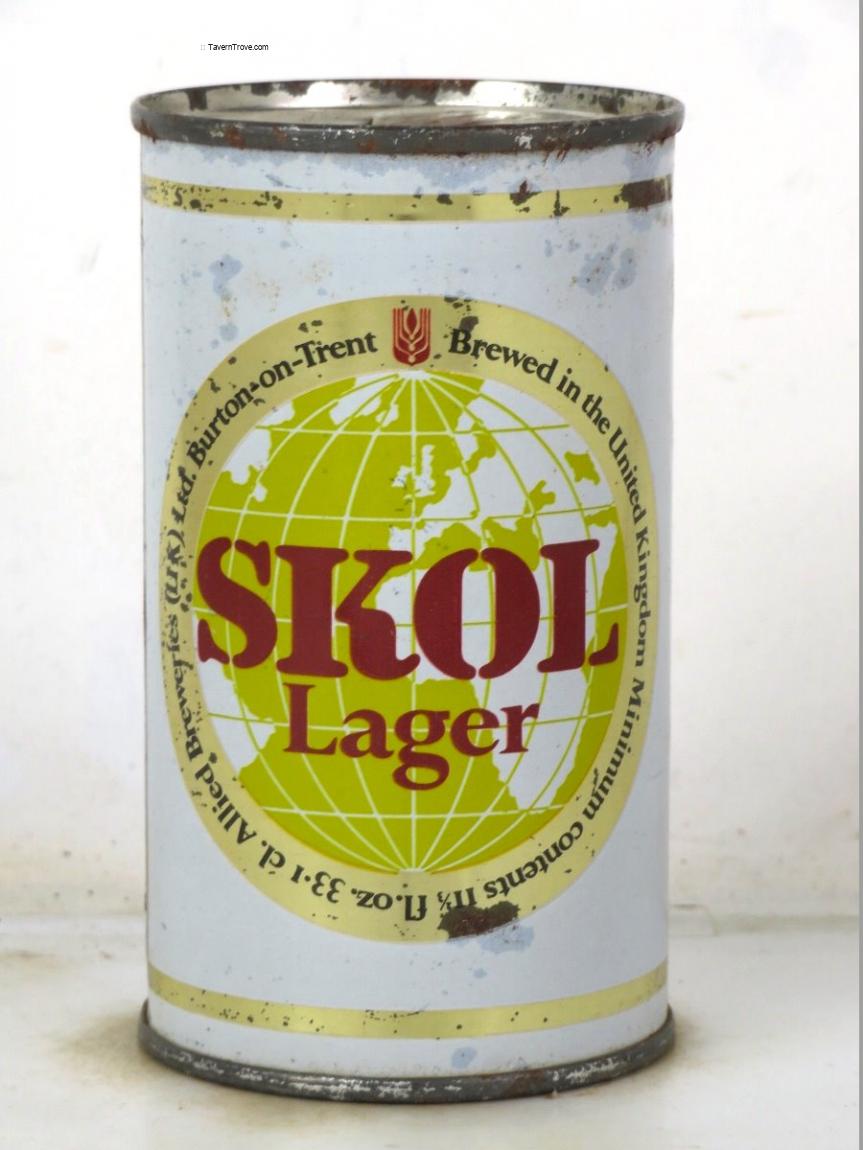 Item #20615 1968 Skol Lager Beer Flat Top Can Unpictured.