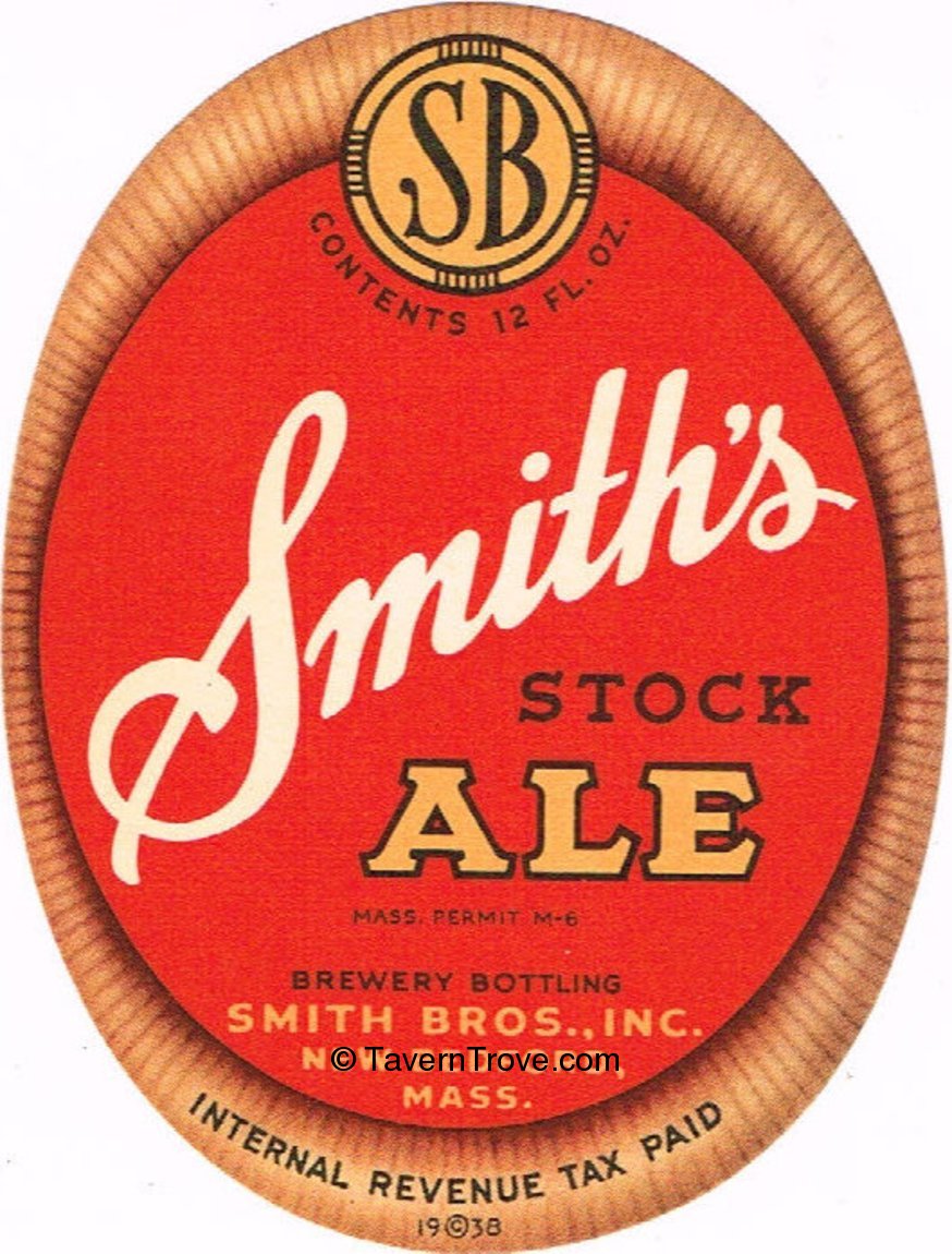 Item #5448 1940 Smith's Stock Ale Label ES66-15