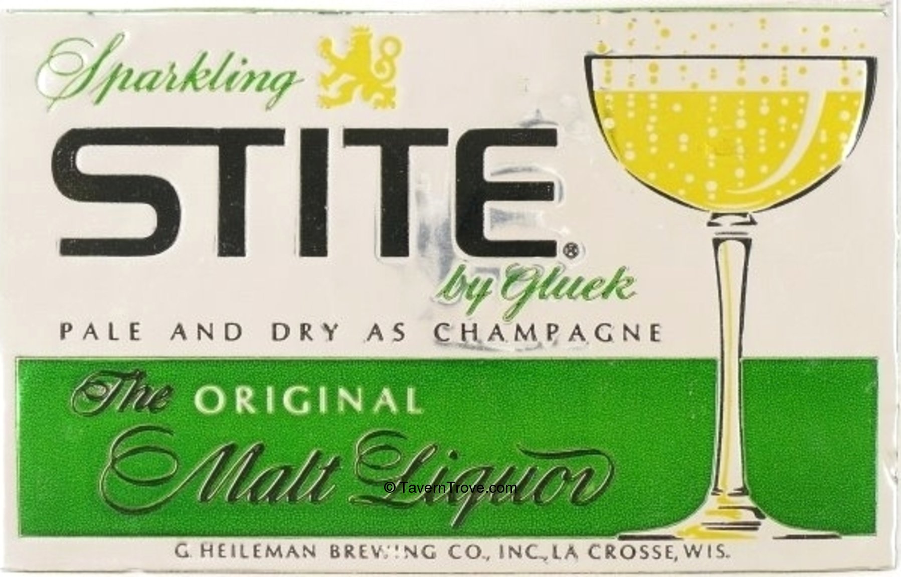 Item #60947 1965 Sparkling Stite by Gluek Label WI215