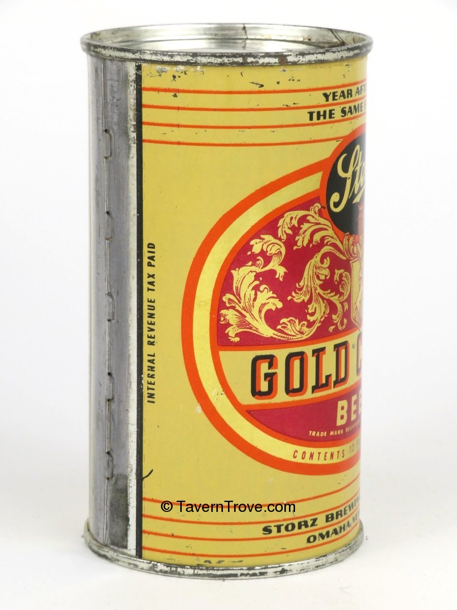 Item #1147 1948 Storz Gold Crest Beer Flat Top Can 137-16