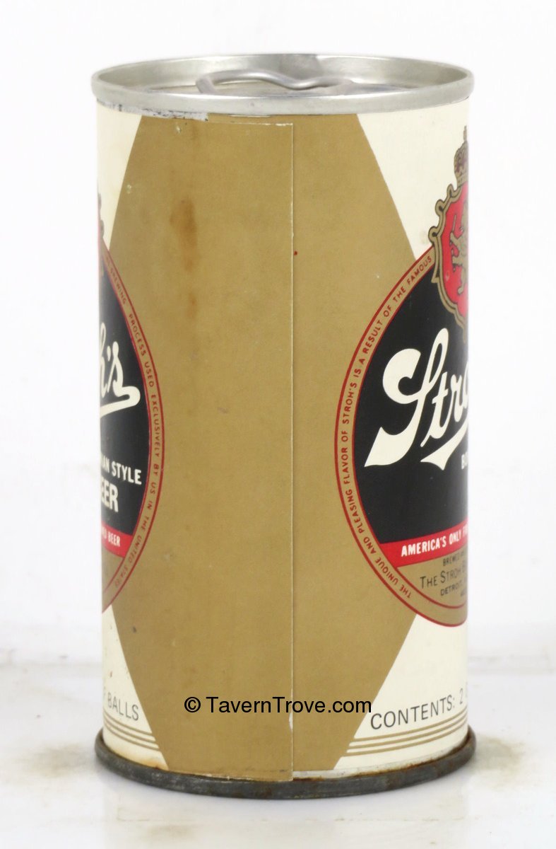 Item #96712 1980 Stroh's Beer Golf Ball Can Tab Top Can