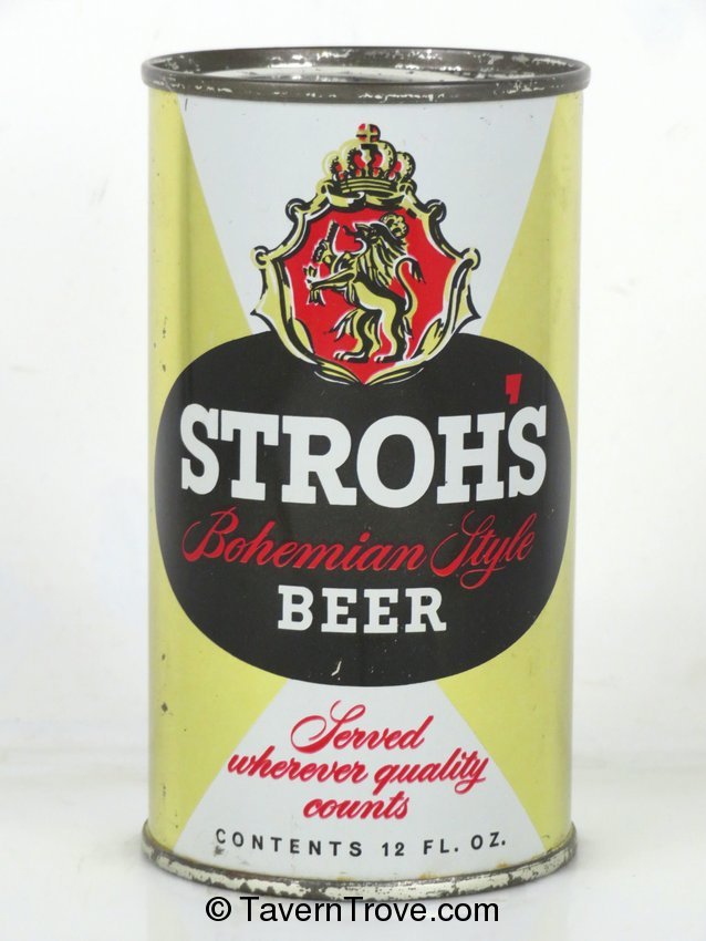 Item #11221 1958 Stroh's Bohemian Light Beer Flat Top Can 137-30.1a
