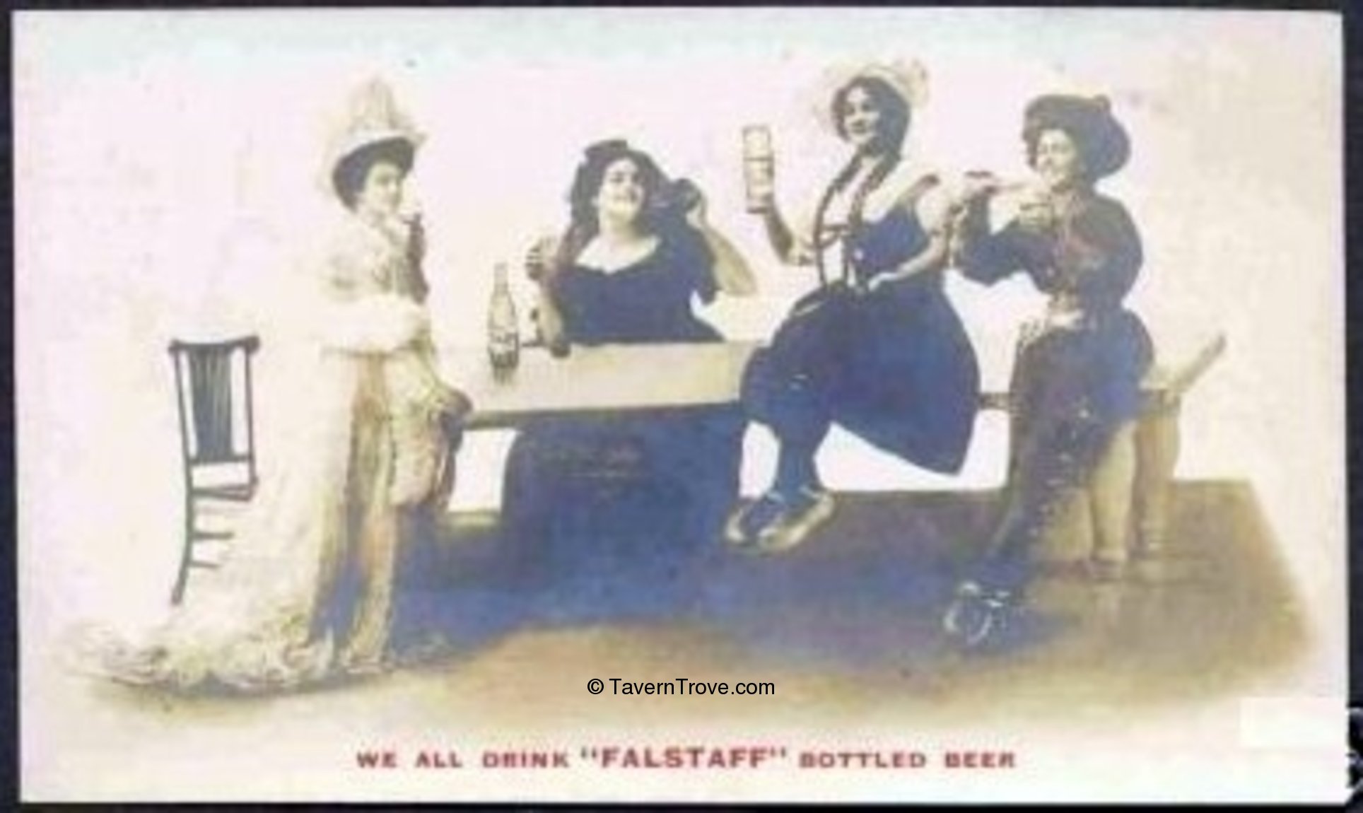 Item #76225 1909 The Four Models Post Card