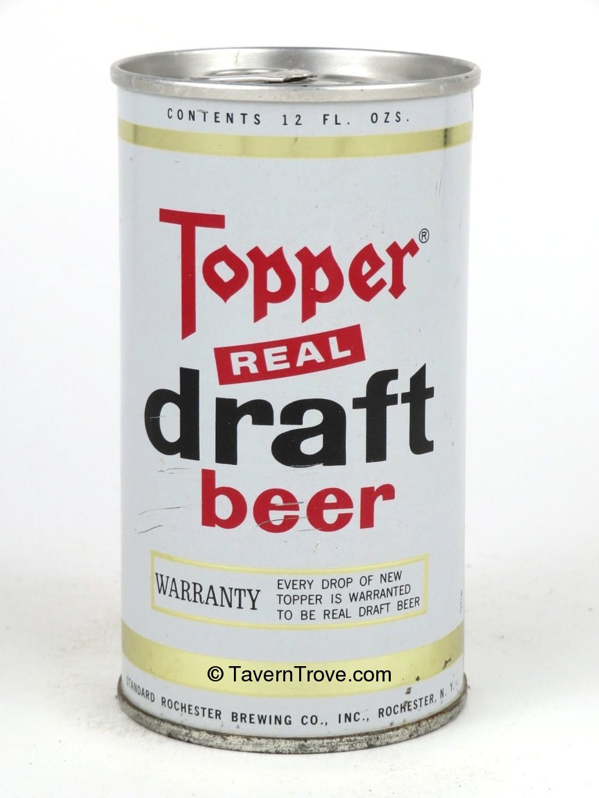 Item #46529 1965 Topper Real Draft Beer Tab Top Can T130-35