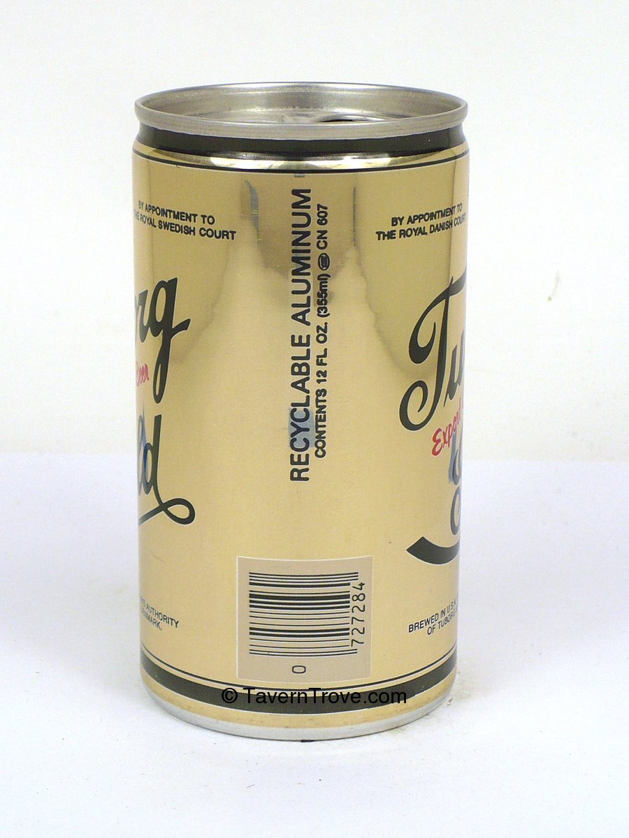 Item #14259 1977 Tuborg Gold Beer Tab Top Can T131-16V