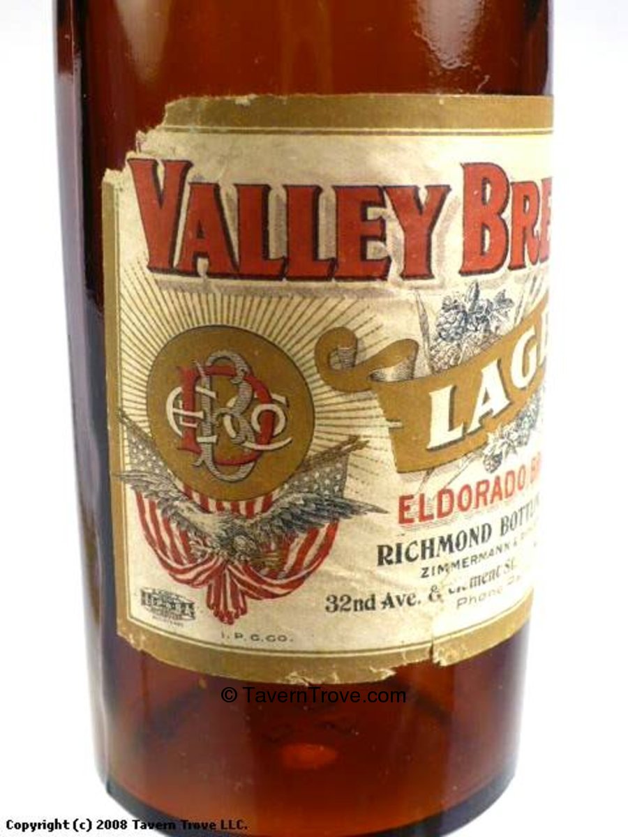 Item #46581 1909 Valley Brew Lager Beer Bottle