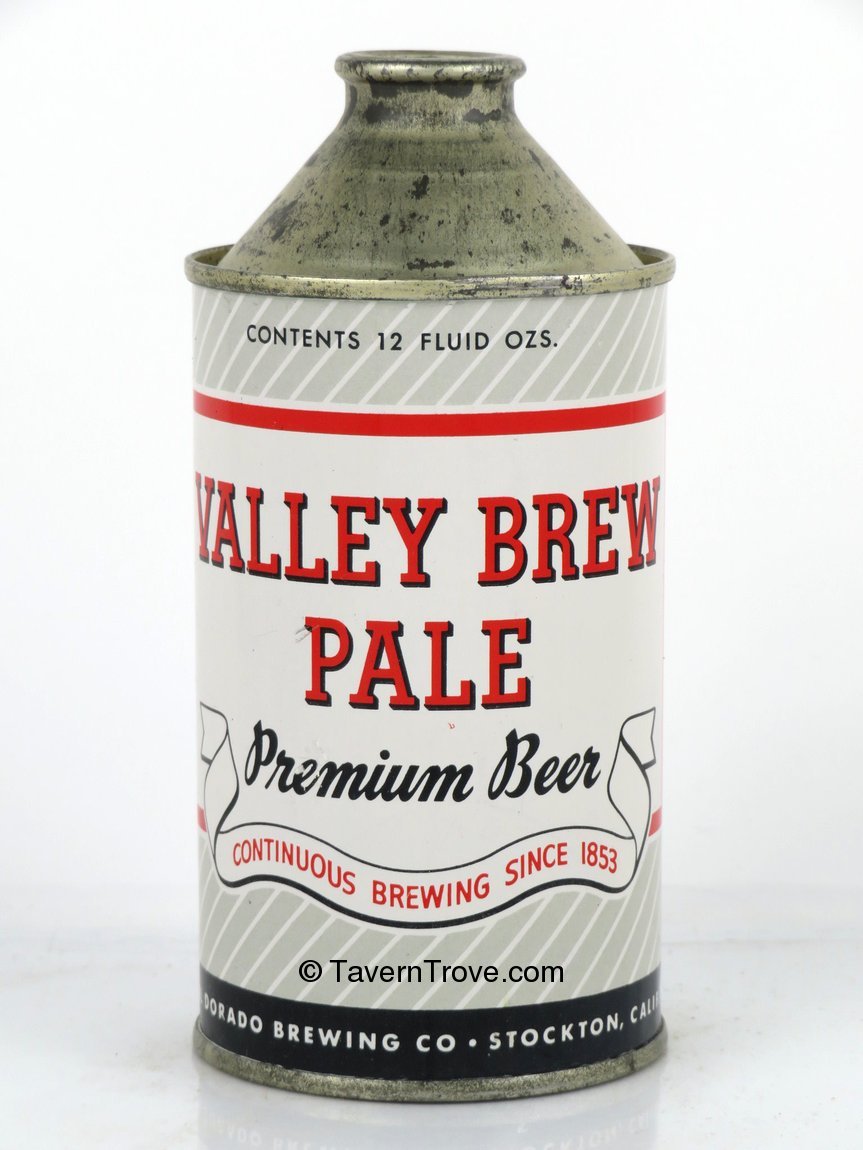 Item #208 1948 Valley Brew Pale Premium Beer Cone Top Can 188-11