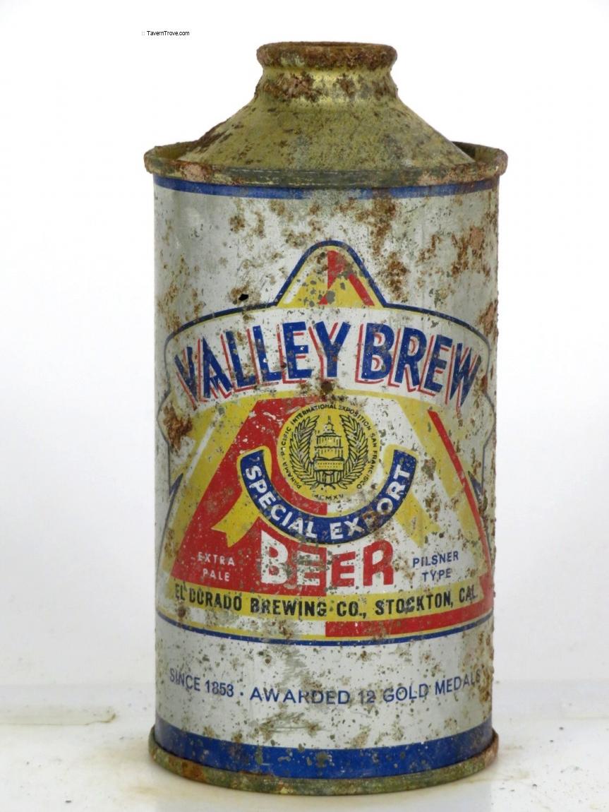 Item #101107 1938 Valley Brew Special Export Beer Cone Top Can 188-10