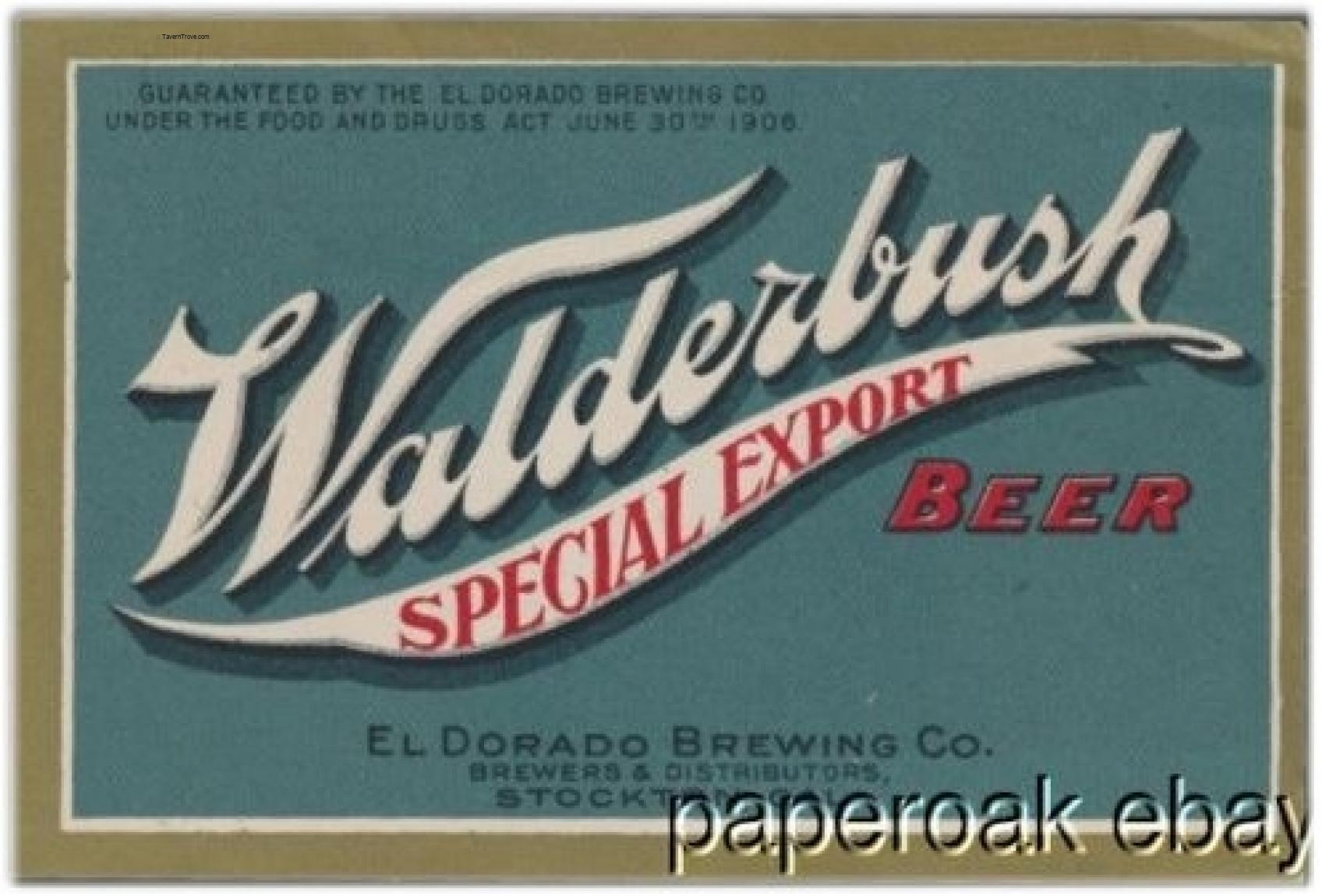 Item #87304 1906 Walderbusch Special Export Lager Beer Label WS56-22