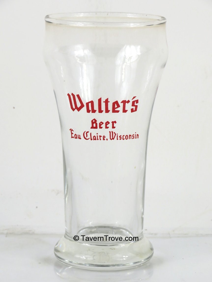 Item #46468 1954 Walter's Beer ACL Drinking Glass