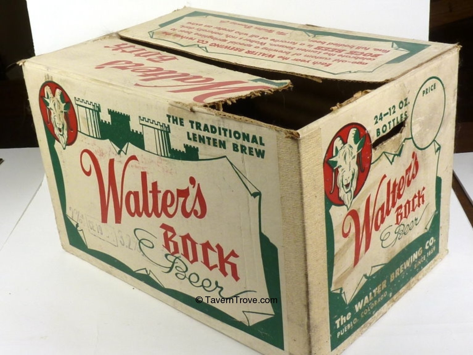 Item #35367 1960 Walter's Bock Beer Case Box