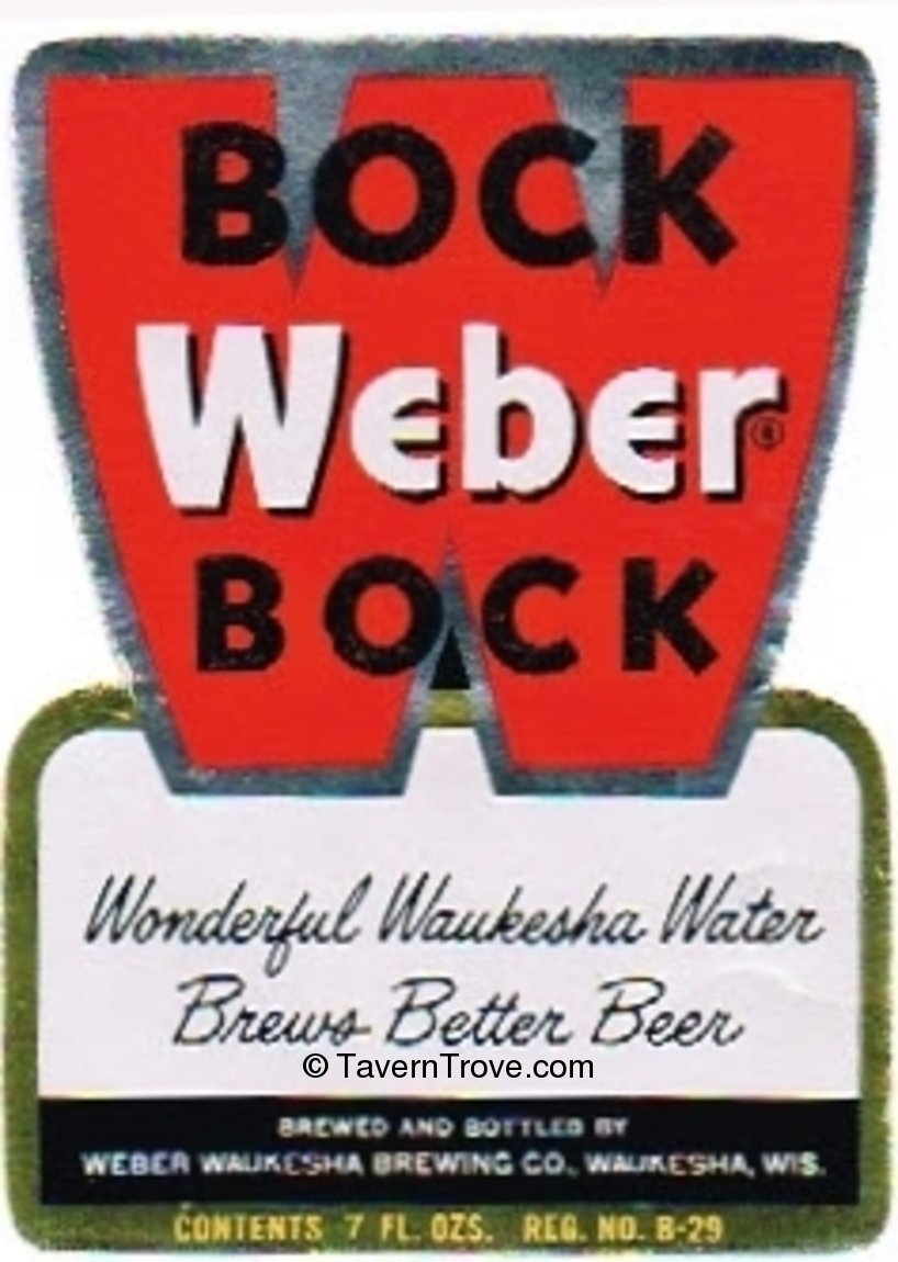 Item #19346 1958 Weber Bock Beer Label