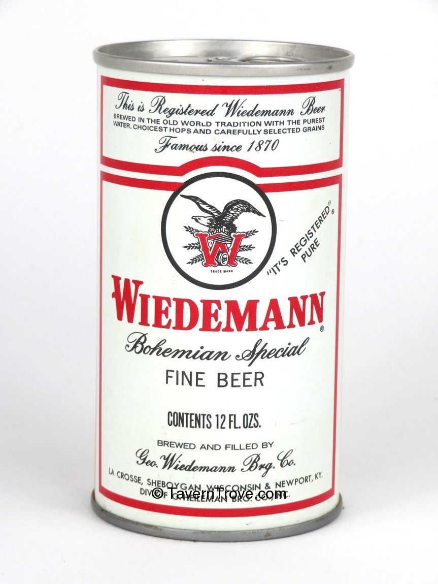 Item #34291 1972 Wiedemann Bohemian Special Beer Tab Top Can T134-34