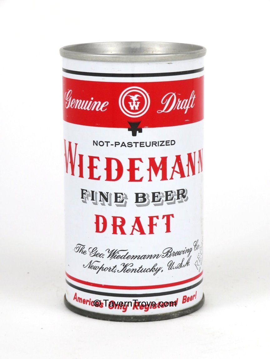 Item #7468 1966 Wiedemann Draft Beer Tab Top Can T135-01