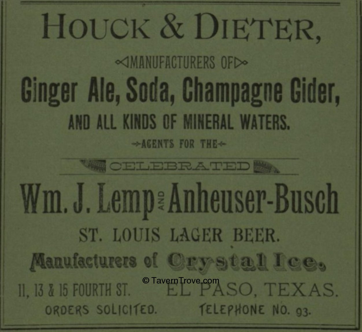 Item #42021 1889 Wm. J. Lemp & Anheuser Busch Beers Paper Ad