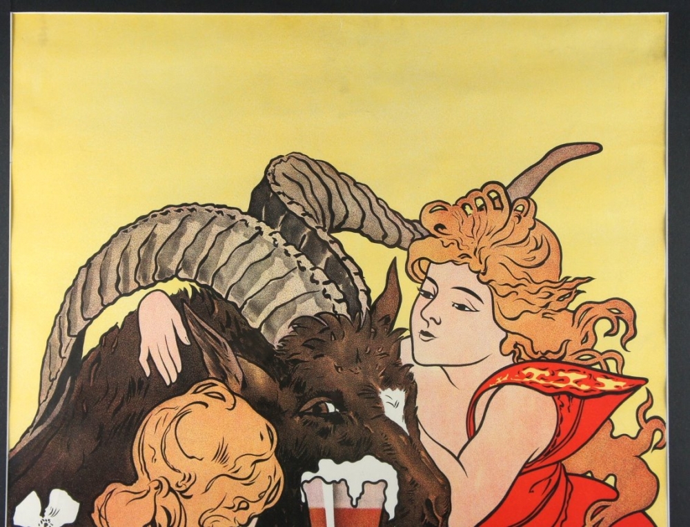 Item #83584 1910 Bock Beer Sample #146 Lithograph