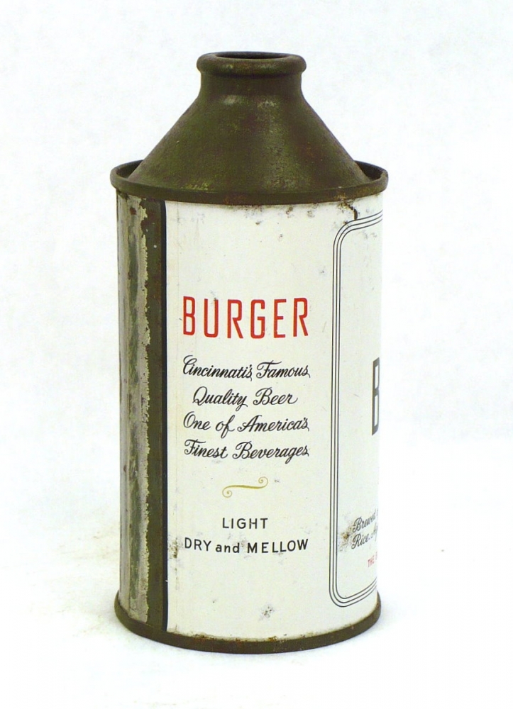 Item #38555 1950 Burger Beer Cone Top Can 155-27