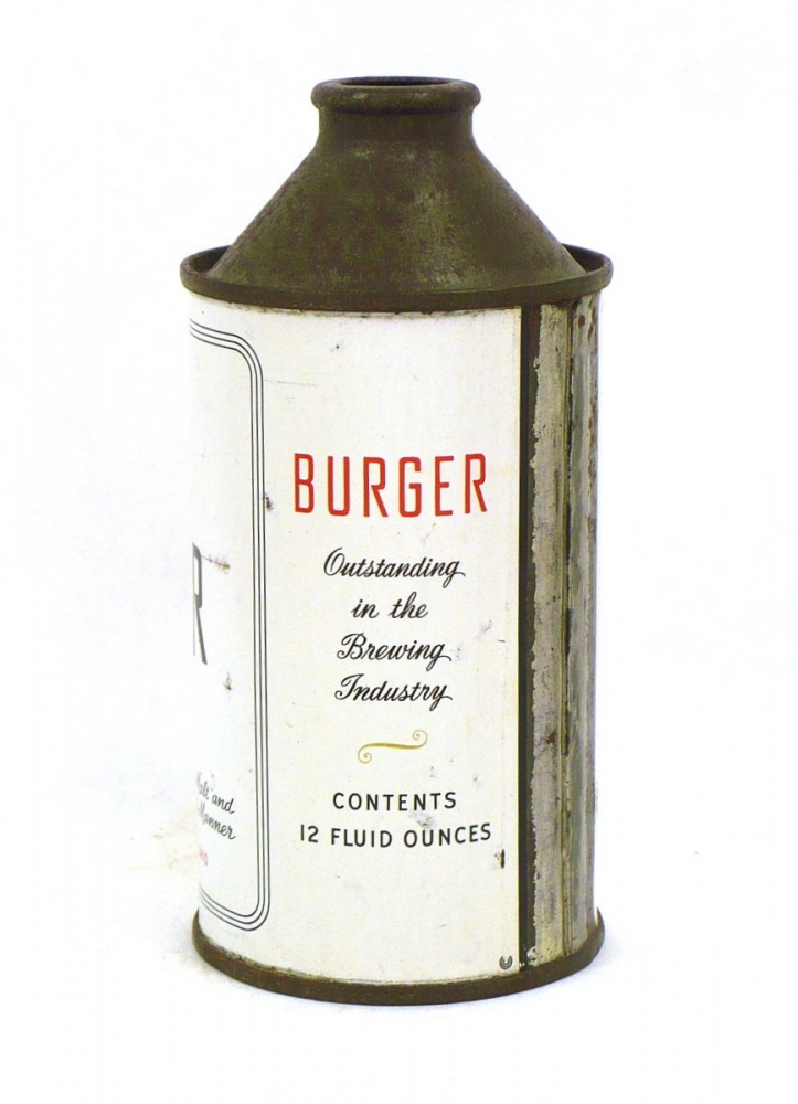 Item #38555 1950 Burger Beer Cone Top Can 155-27