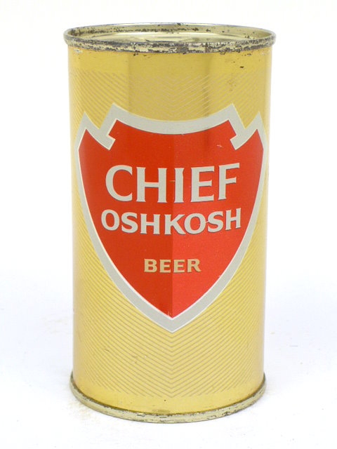 Item #59870 1958 Chief Oshkosh Beer Flat Top Can 49-26