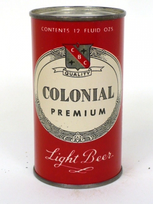 Item #58506 1954 Colonial Premium Light Beer Flat Top Can 50-09.1a