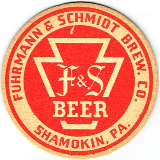 Item #61688 1955 F&S Beer Coaster PA-FUR-15