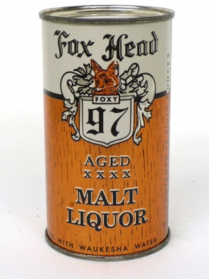 Item #58661 1957 Fox Head Malt Liquor Flat Top Can 66-18v