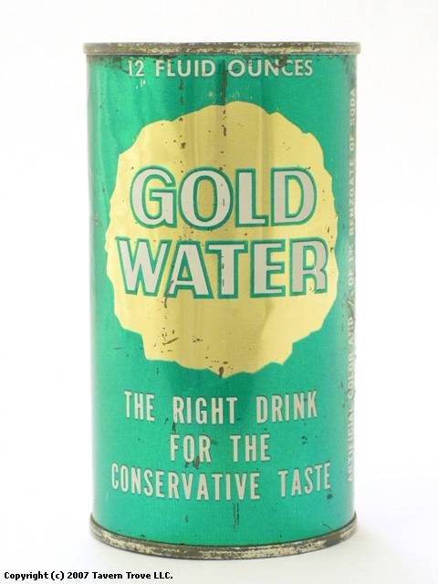 Item #34269 1964 Gold Water Flat Top Can