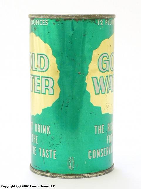 Item #34269 1964 Gold Water Flat Top Can