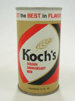 Item #3636 1972 Koch's Golden Anniversary Beer Tab Top Can T85-31