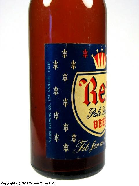 Item #31161 1961 Rex Pale Lager Beer Bottle