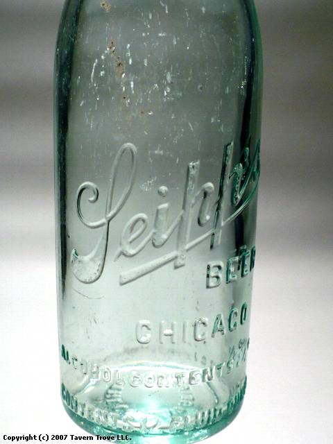 Item #33798 1908 Conrad Seipp Brewing Co. Seipp's Beer Bottle