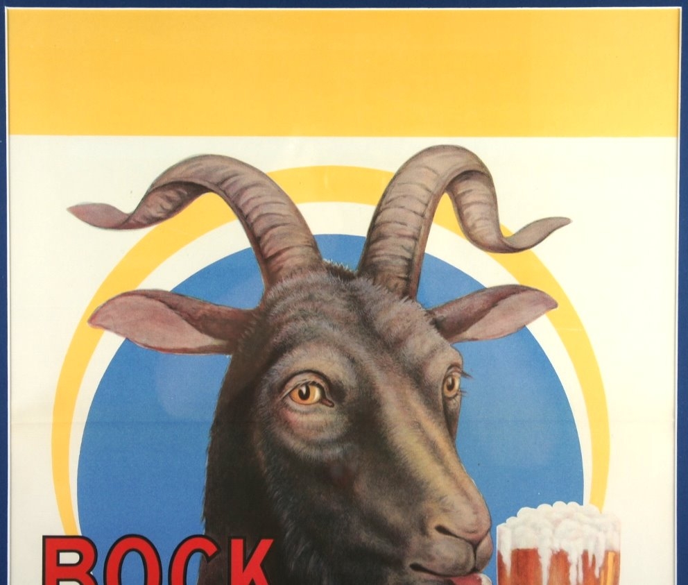 Item #83606 1935 Stock Bock Beer BB-12-S Lithograph