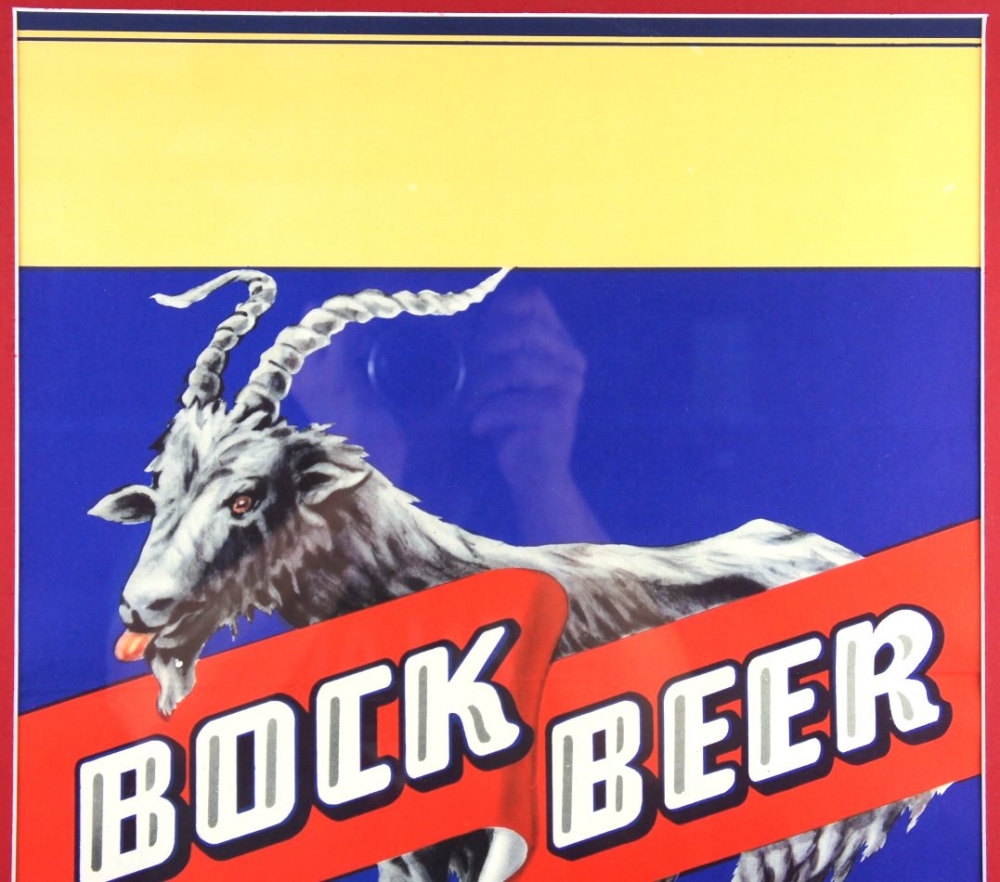 Item #83598 1949 Stock Bock Beer BB-26-S Lithograph