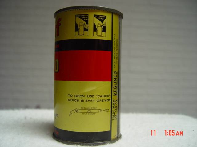 Item #32839 1939 White Horse Pilsener Beer Flat Top Can OI-875