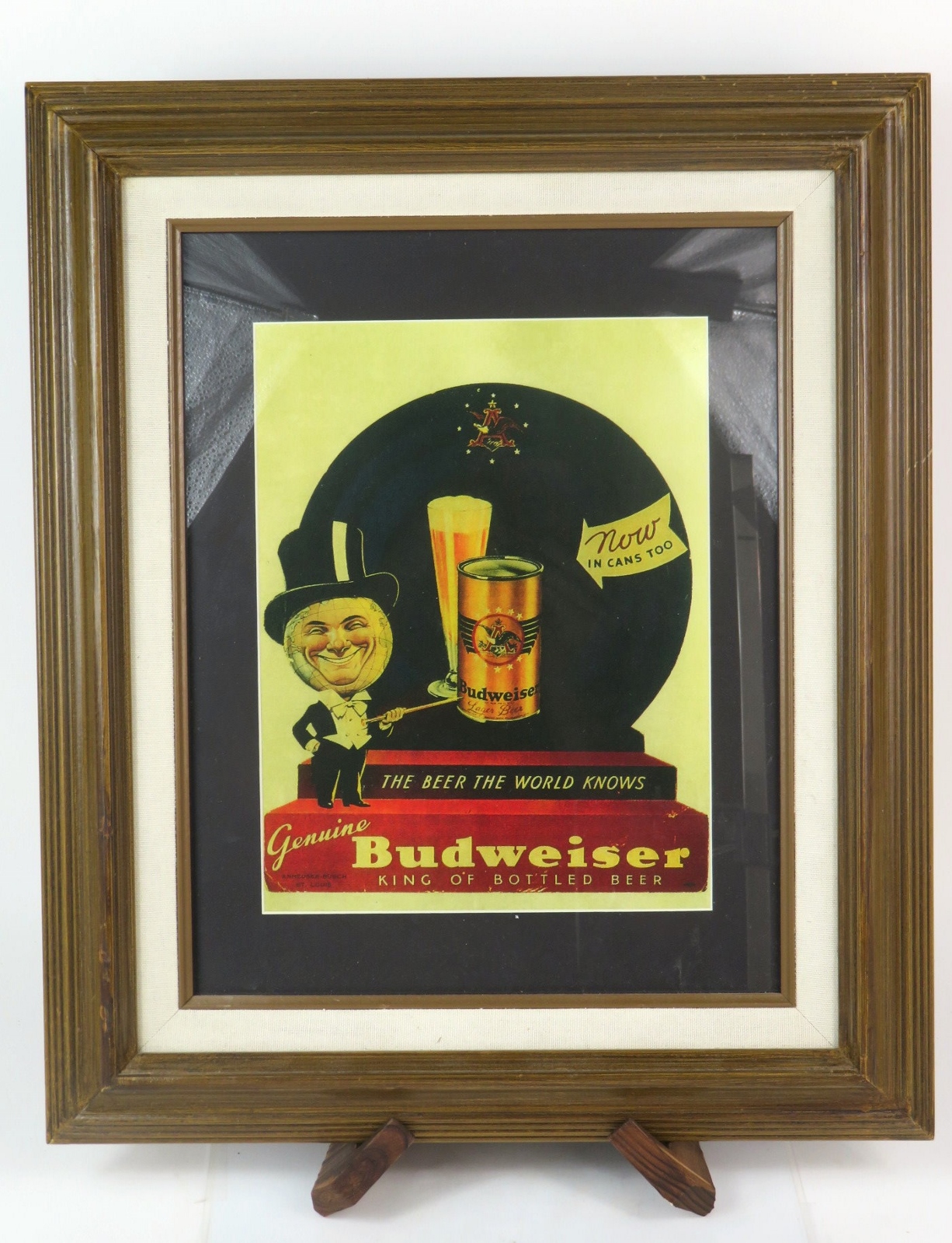 Item #7524 1998 1930s Budweiser Beer Sign (reproduction) Sign