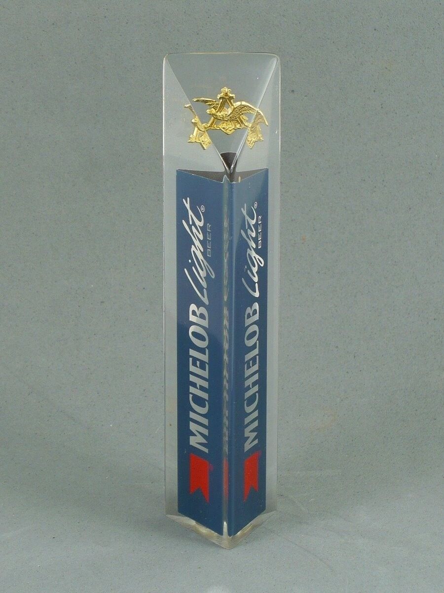 Item #98496 2023 1980s MICHELOB LIGHT Beer 5¼ inch Lucite Beveled ...