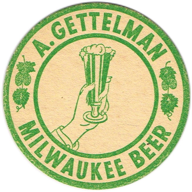 Item #12232 1935 A. Gettelman Milwaukee Beer Coaster WI-GET-8