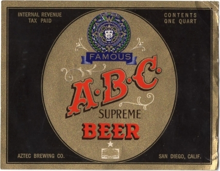 Item #71294 1938 A.B.C. Beer Label WS31-04